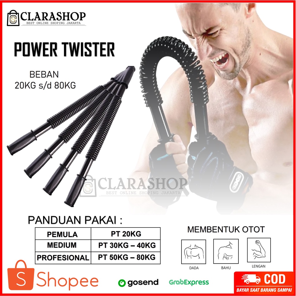 Jual Alat Olahraga Power Twister 20 - 80 kg Power Bender Alat pembentuk ...