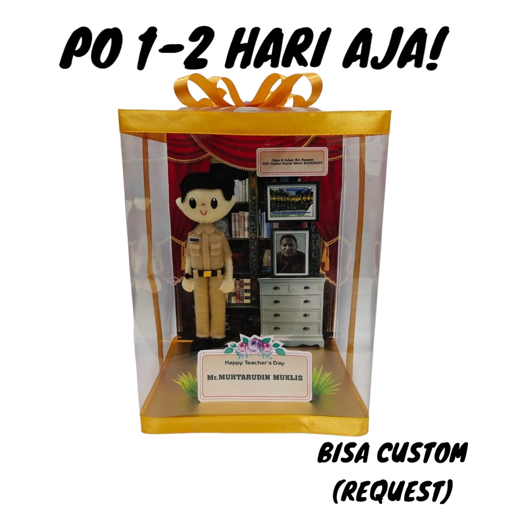 Jual Hampers Boneka Guru Laki-laki Box Mika Sedang | Shopee Indonesia