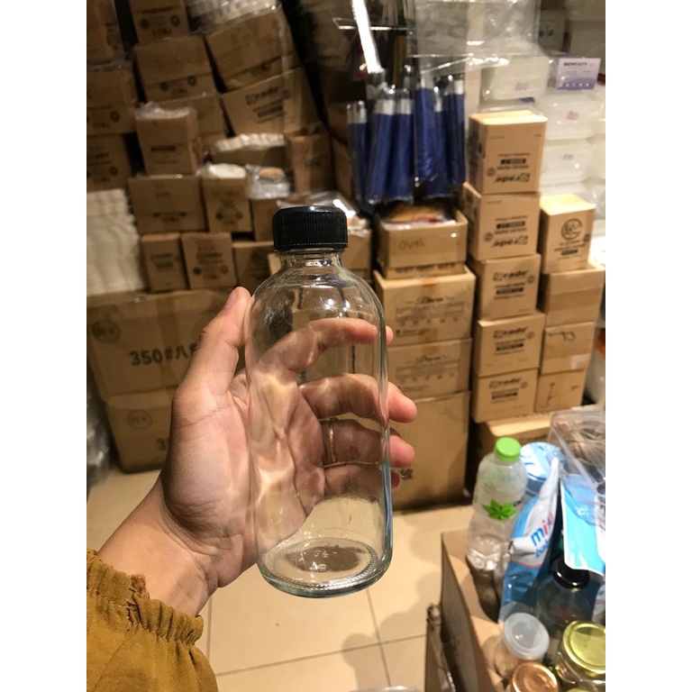 Jual botol kaca 250ml bulat/pc | Shopee Indonesia