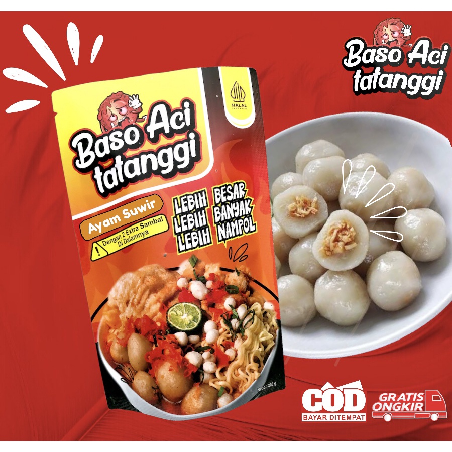 Jual Baso Aci Ayam Suwir Suir Tatanggi Terpedas Terkumplit Bakso Boci ...