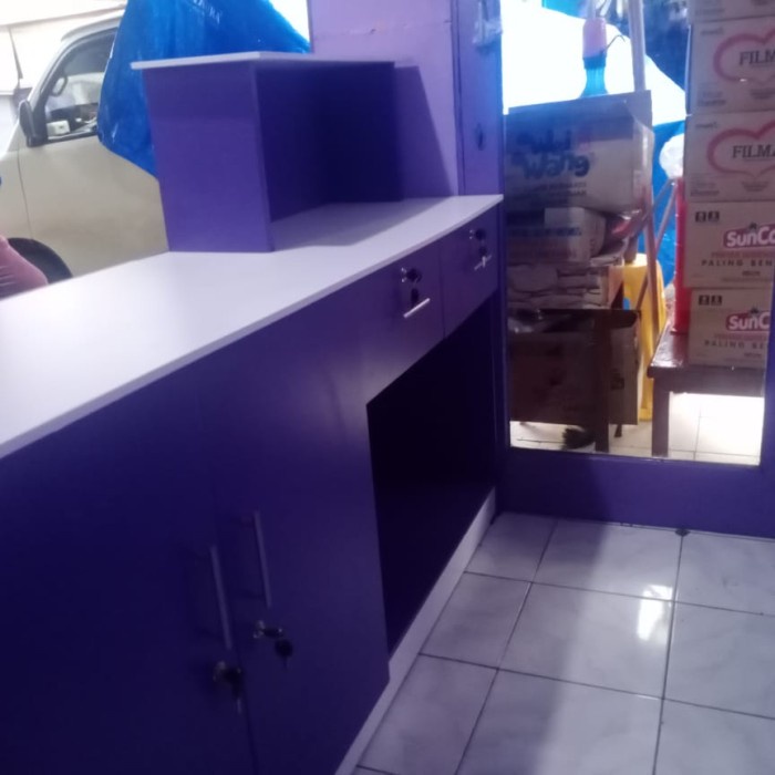 Jual meja kasir atau meja laundry serba guna harga bersahabat | Shopee ...