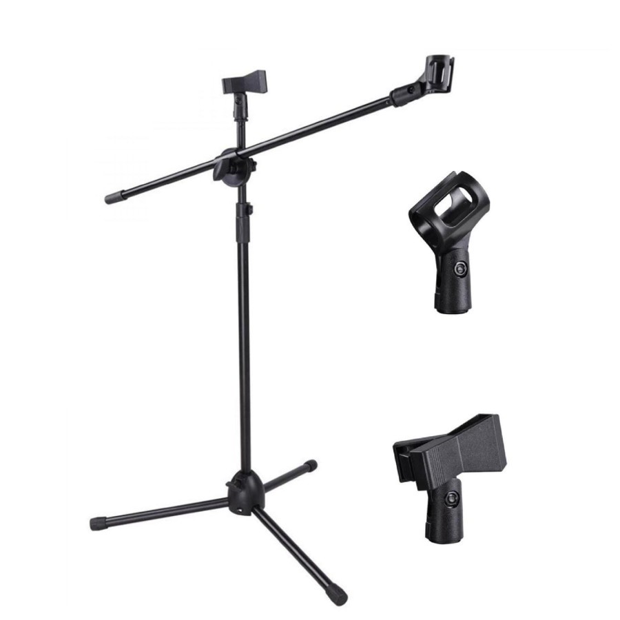 Jual TaffStudio Stand Mic Tiang Standing Mic Holder Microphone Stand ...