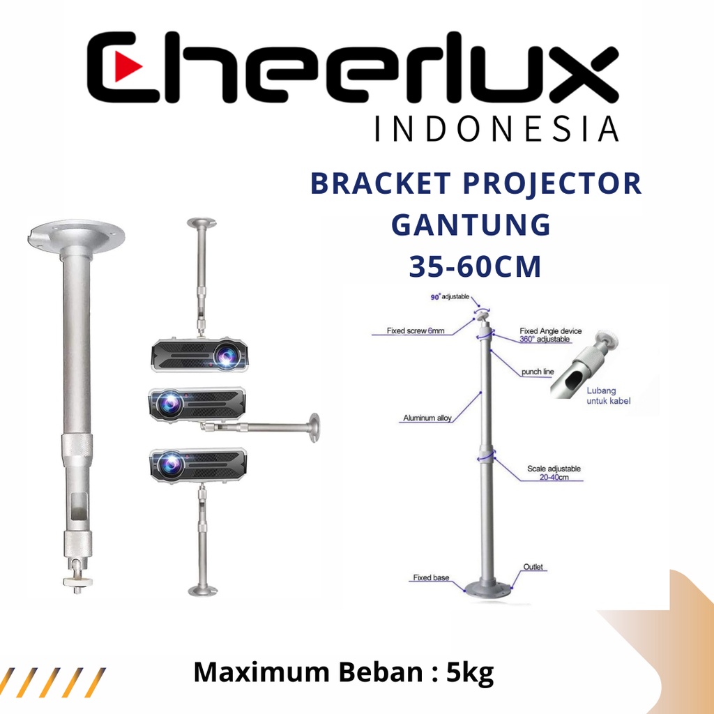 Jual Tiang Proyektor Gantung Universal | Bracket Proyektor Gantung ...