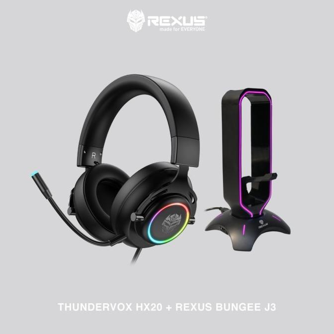 Jual Rexus Promo Bundling Headset Gaming Hx20 + Bungee J3 Skygarden ...
