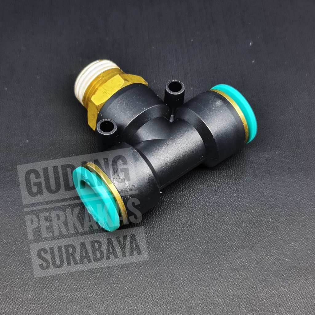 Jual FITTING PU 4 mm FITTING PNEUMATIC FITTING KOMPRESOR SAMBUNGAN ...