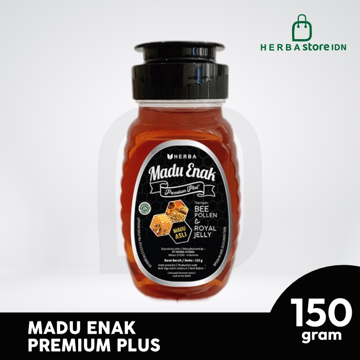 Jual Madu Enak Premium Plus 150 gr mengandung Bee Pollen dan Royal ...