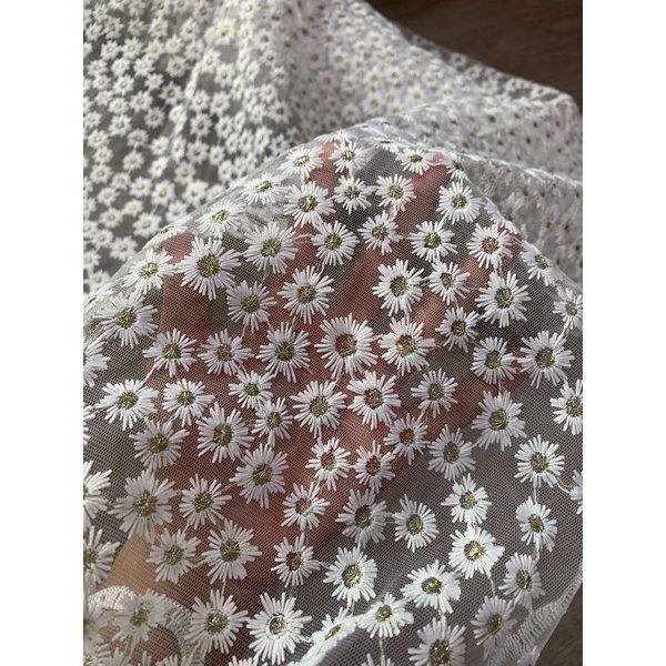 Jual |3| Tile Bordir Daisy DC (Harga per 0,5m) | Shopee Indonesia