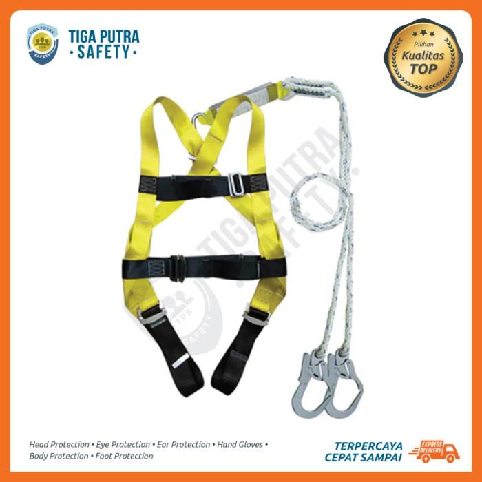 Jual Safety Harness / Full Body Harness Absorber Double Big Hook Excellent | Shopee Indonesia