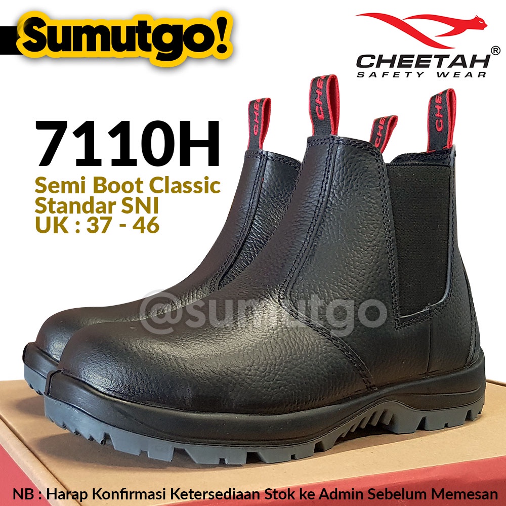 Jual Cheetah 7110H Slip-on Safety Boots / Sepatu Safety 7110 H Semi ...