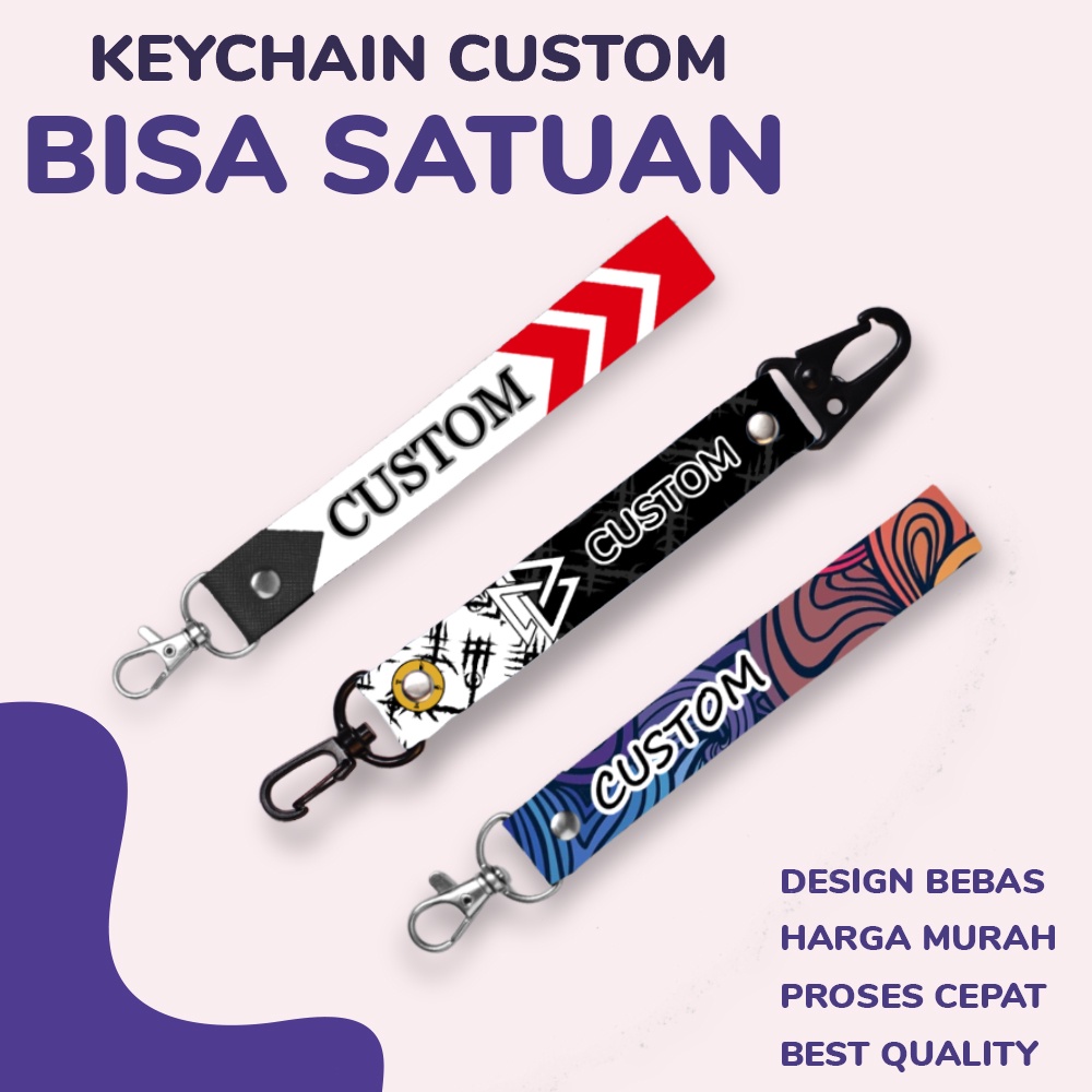 Jual Keychain Custom Gantungan Kunci Custom Full Print 2 sisi murah ...