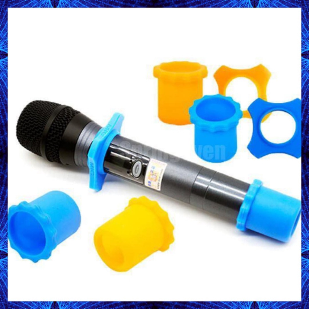 Jual One Set Mic Ring Holder Karet Cover Microphone Pelindung Mic ...