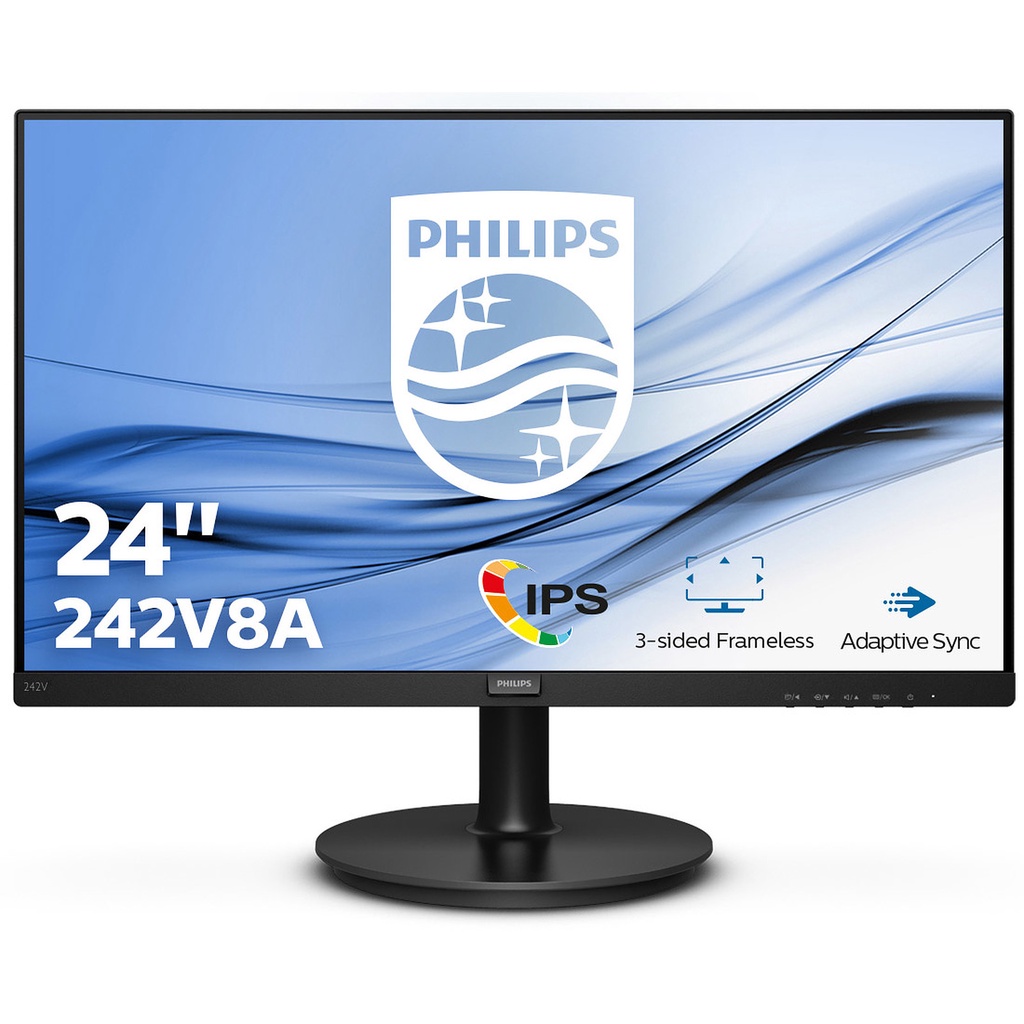 Jual Philips 242V8A 24" IPS LED Monitor 1080p FHD 75Hz | Shopee Indonesia
