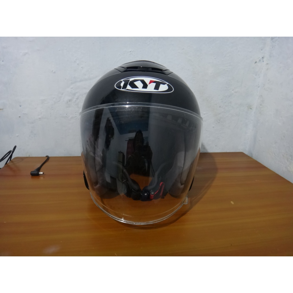Jual Helm KYT Kyoto - L - Hitam - Padisuromertani | Shopee Indonesia