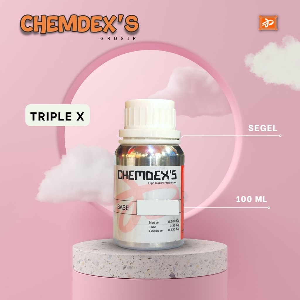 Jual BIBIT PARFUM MURNI// TRIPLE X// CHEMDEX'S// 100ML SEGEL || parfum ...