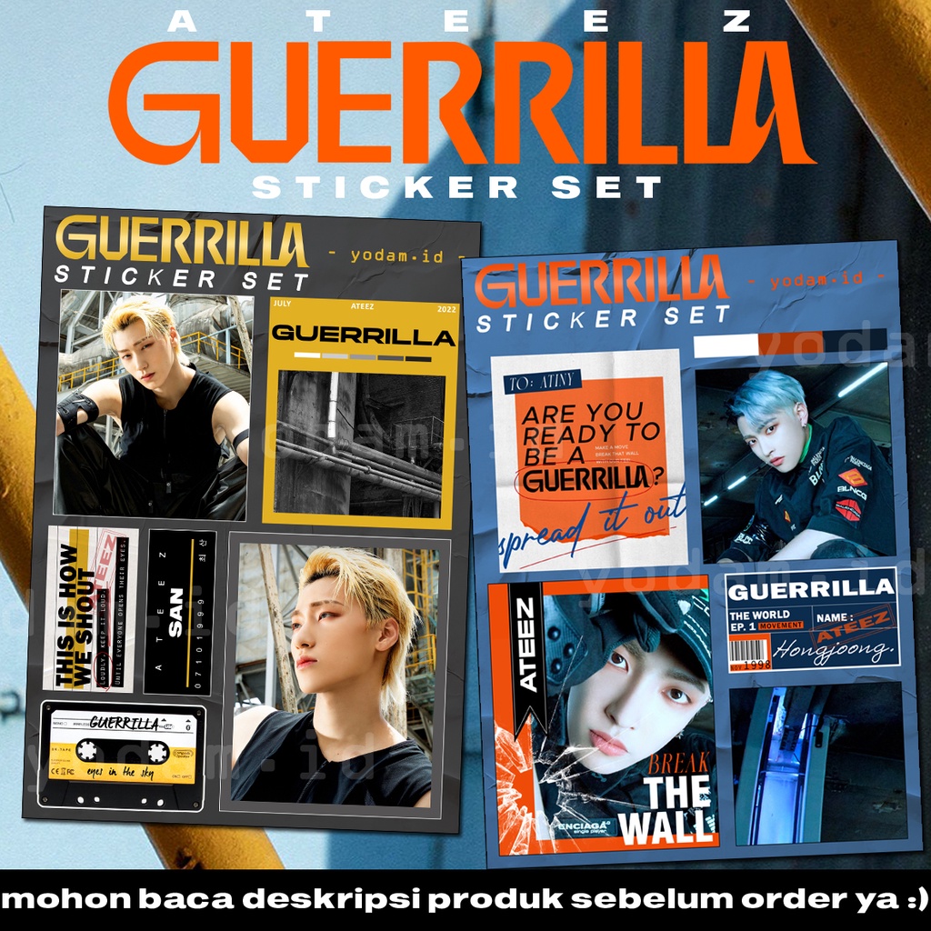 Jual DIY STICKER CASE, STICKER AESTHETIC STIKER KPOP ANTI AIR ATEEZ ...