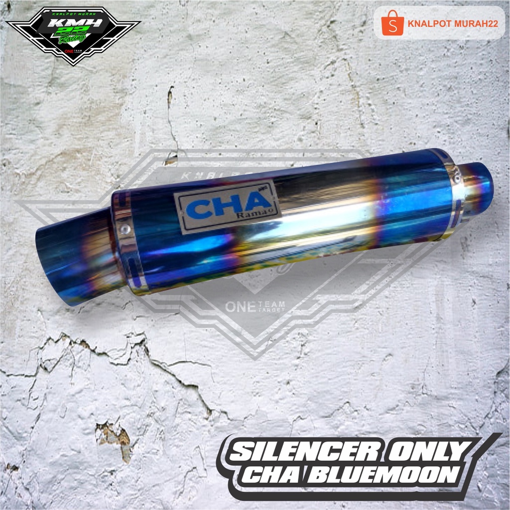 Jual SILENCER KNALPOT CHA RACING BLUEMOON | Shopee Indonesia