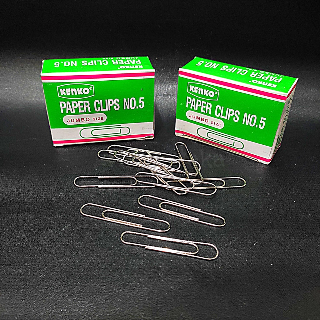 Jual PAPER CLIP, TRIGONAL CLIP, CLIP KERTAS JUMBO NO. 5 KENKO | Shopee ...