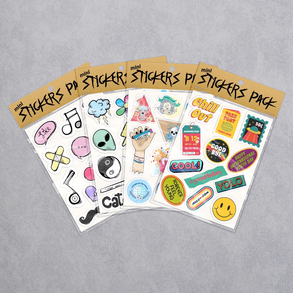 Jual Stiker Set Dekorasi Handphone | Mini Stiker Pack Aesthetic ...