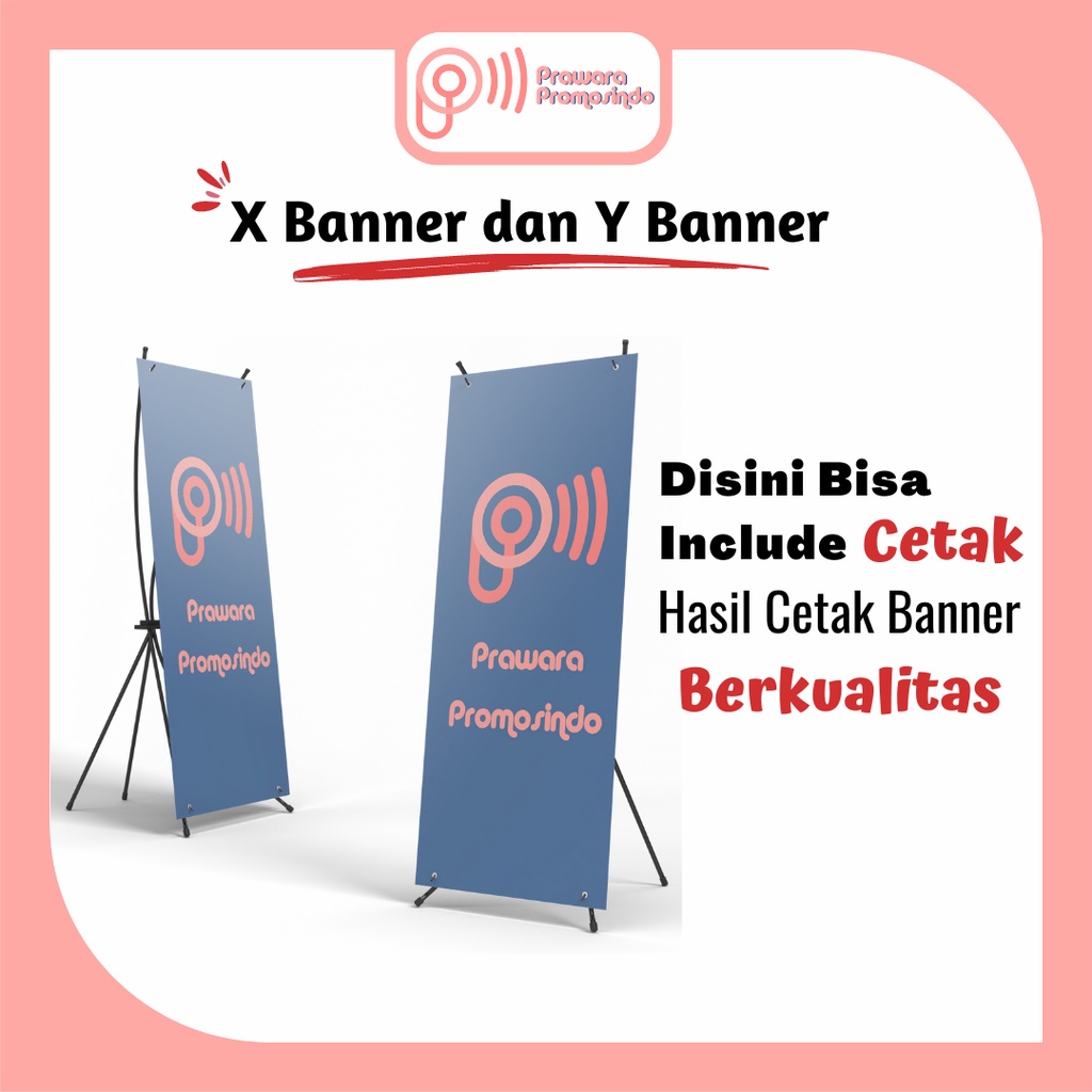 Jual X Banner / Y Banner / Cetak X Banner / Cetak Y Banner / X Banner 60x160cm | Shopee Indonesia