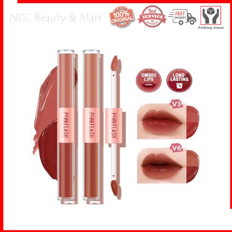 Jual * NCC * Pinkflash Duo Lipgloss Lipcream Lipstik PF-L13 Lip Gloss ...