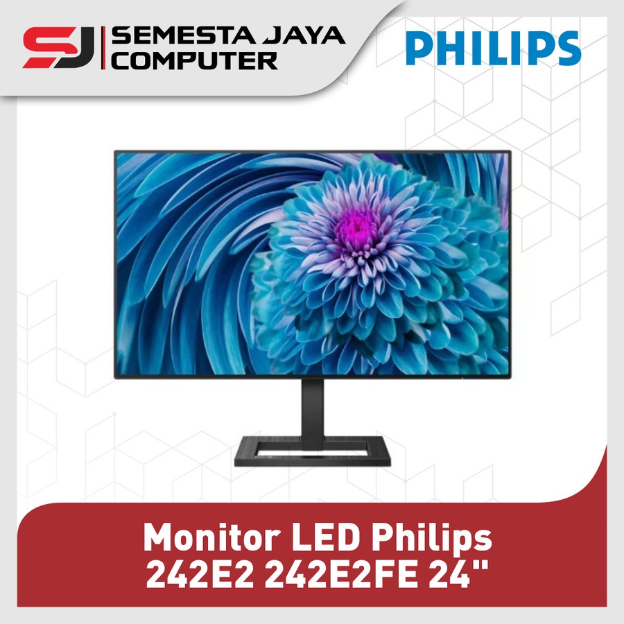 Jual Monitor LED Philips 242E2 242E2FE 24" IPS 1080p 75Hz VGA HDMI DP ...
