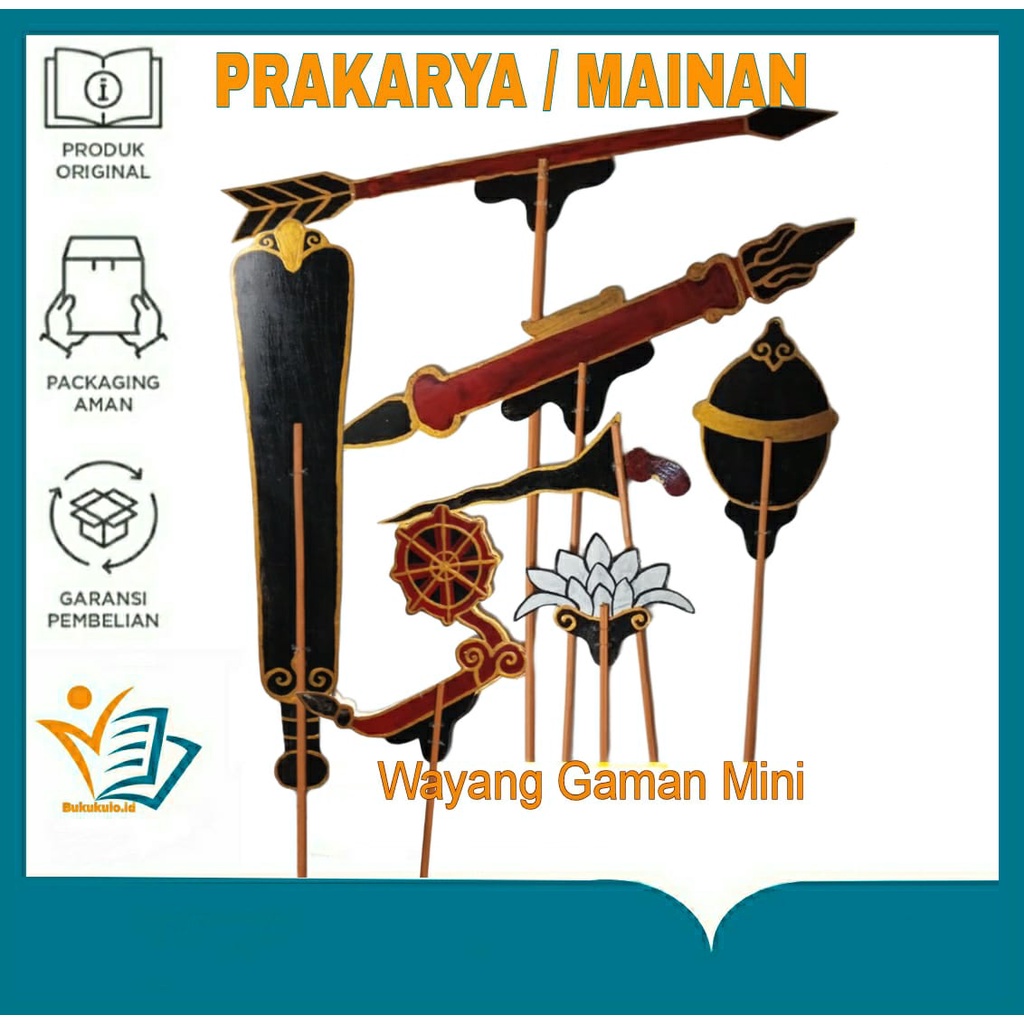 Jual Wayang Kulit - Wayang Gaman Bahan Mika Kuat Awet Nenggala Gada ...