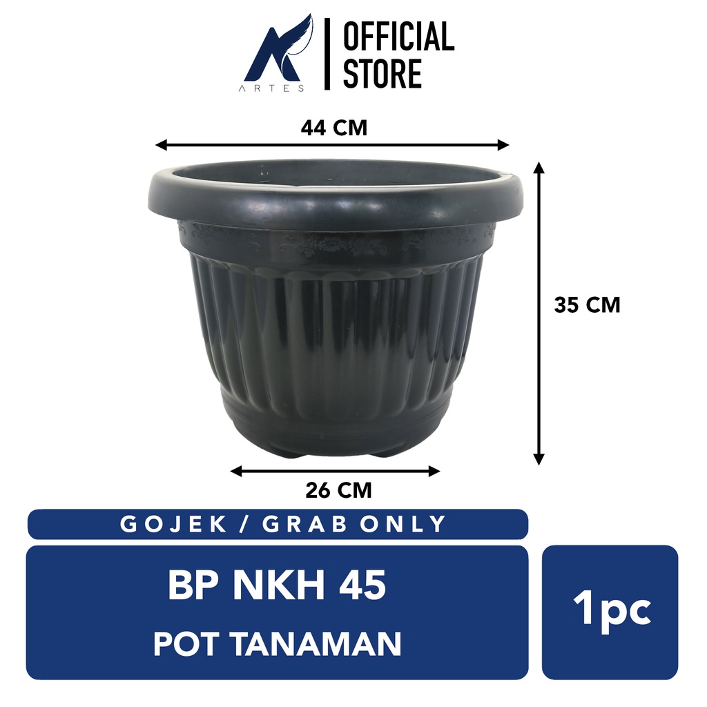 Jual GOJEK-GRAB ONLY BP NKH 45 Pot Tanaman Tumbuhan Bunga Buah Plastik ...