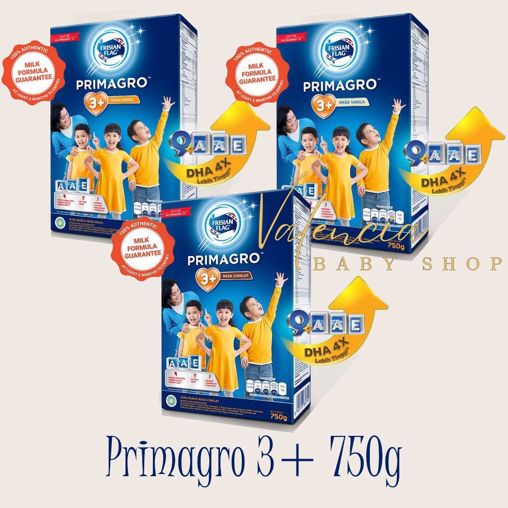 Jual FRISIAN FLAG PRIMAGRO 3+ MADU/VANILA/COKELAT 750gr | Shopee Indonesia