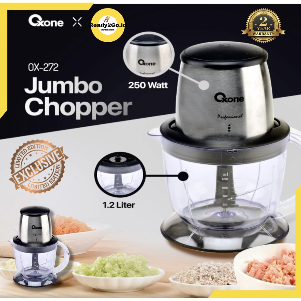 Jual OXONE Jumbo Chopper OX-272 premium blender daging OX272 | Shopee Indonesia