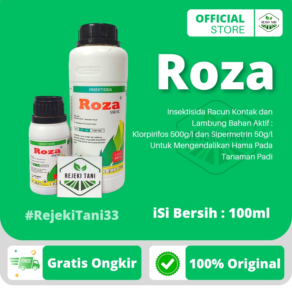 Jual ROZA Insektisida 550EC 100ml insektisida racun kontak dan lambung ...