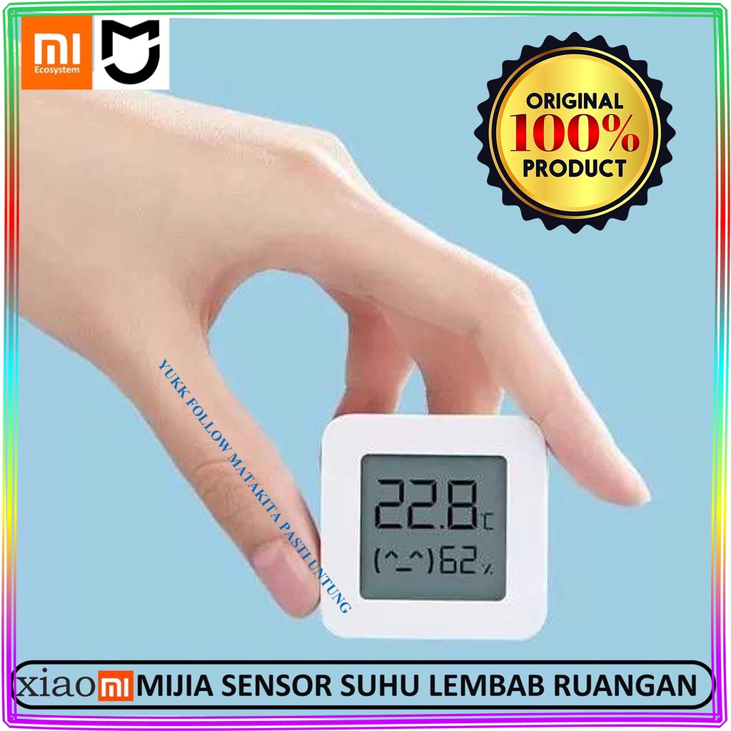 Jual Bluetooth Higrometer Sensor Suhu Ruangan Kelembaban MIJIA E-Ink ...