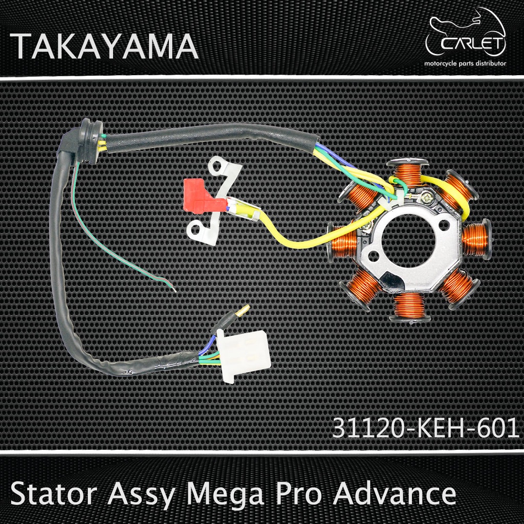 Jual Takayama Spool Spull Stator Assy Komplit Mega Pro Advance (Tanpa Pulser) | Shopee Indonesia