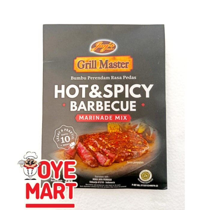 Jual GRILL MASTER HOT&SPICY BARBECUE 30G / BUMBU PERENDAM DAGING RASA PEDAS | Shopee Indonesia