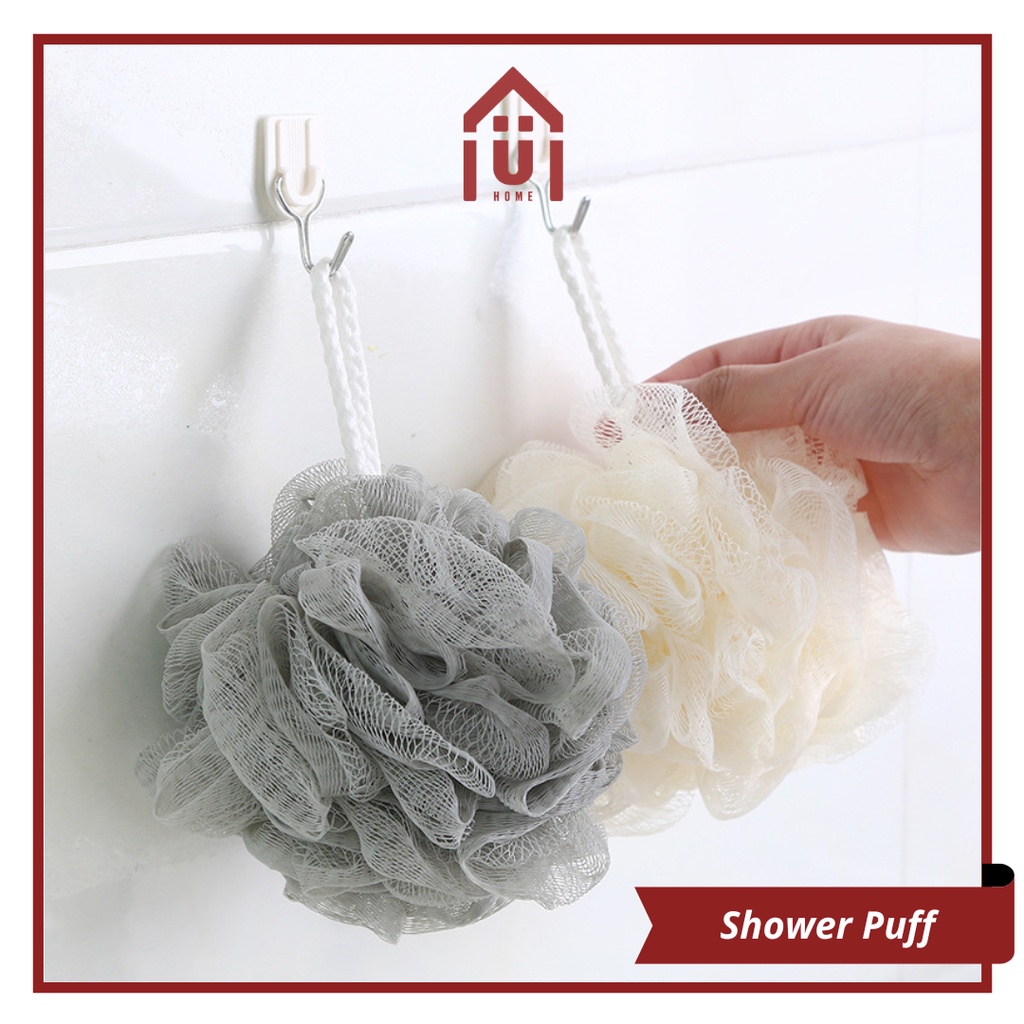 Jual UNISO - SHOWER PUFF SPONS MANDI BESAR PENGANGKAT DAKI SPONGE BUSA ...
