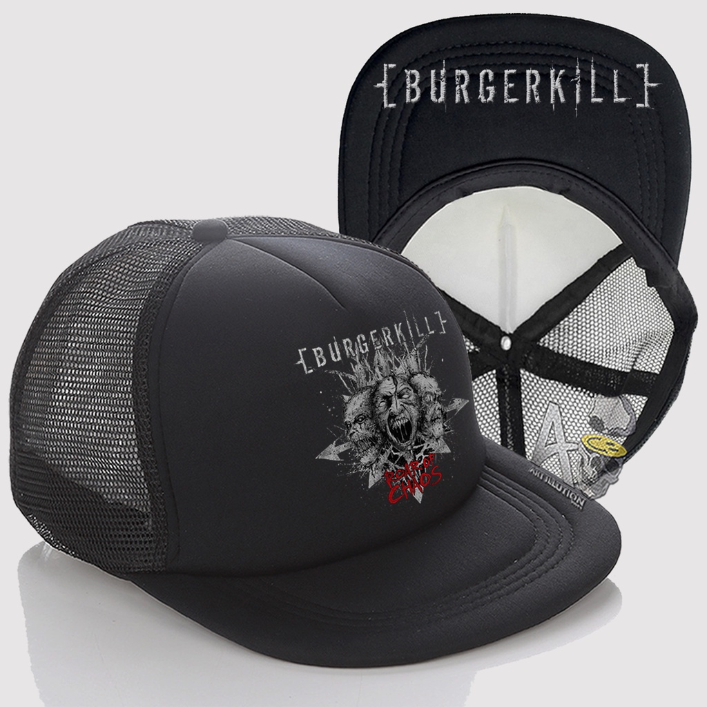 Jual Topi Snapback Jaring Distro / Snapback Trucker Hat - Roar Of Chaos ...