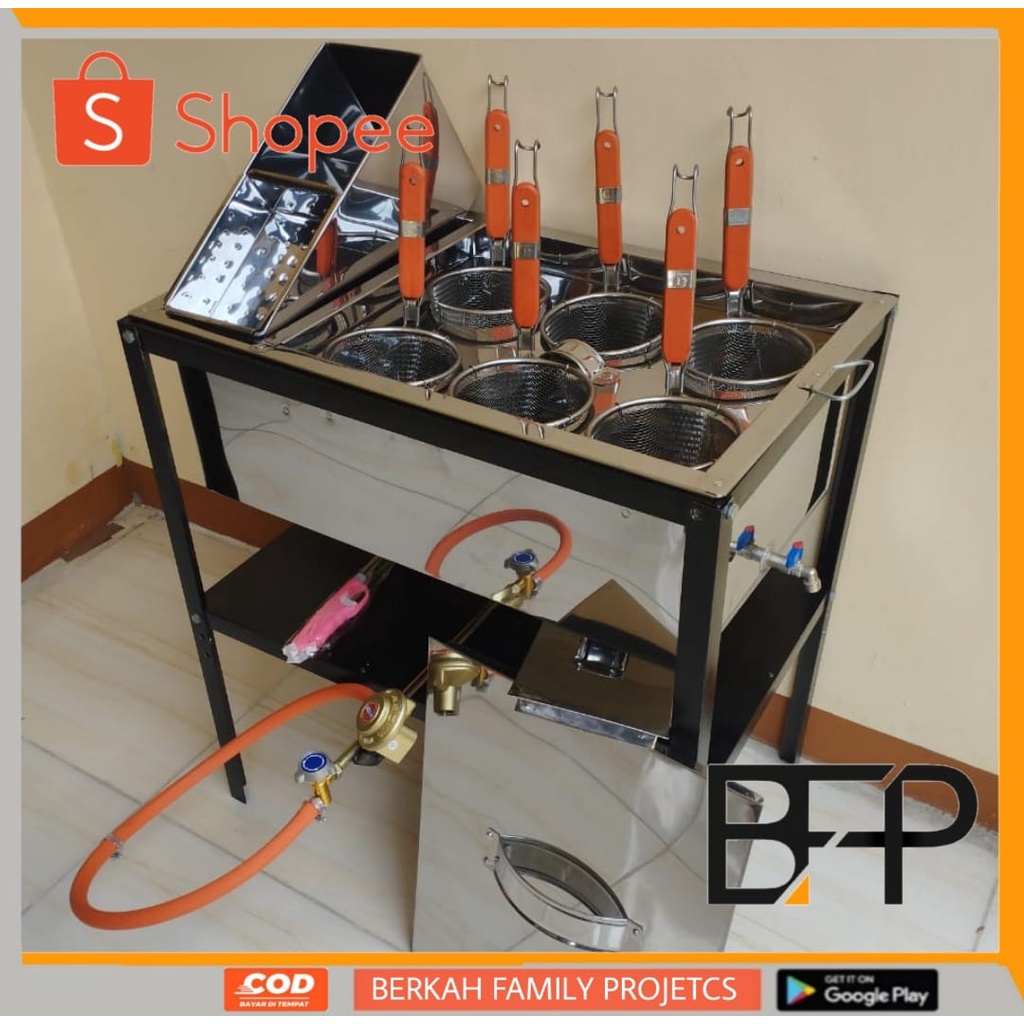 Jual Panci mie ayam 6 lubang - Dandang mie ayam kotak 1 satu set ...