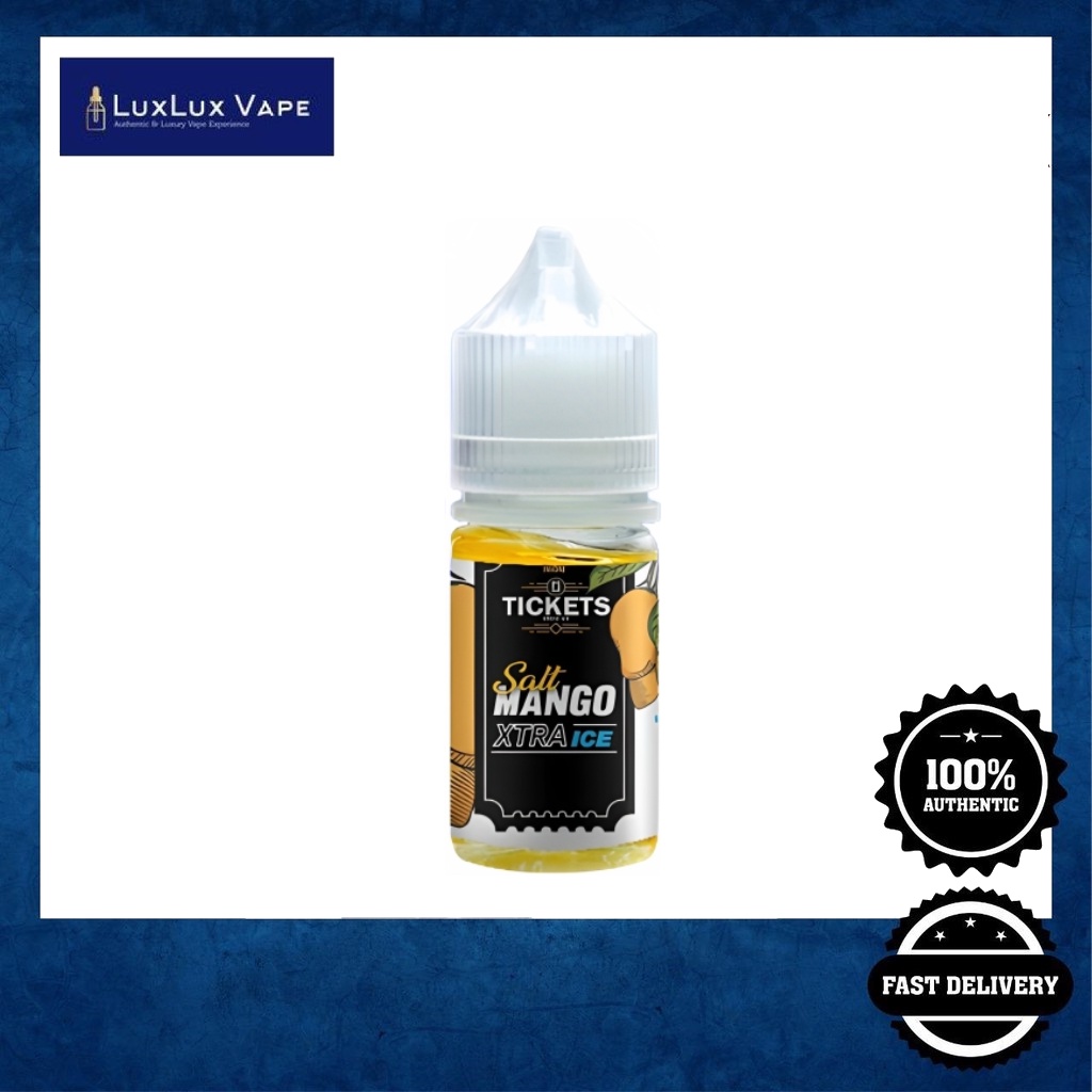Jual TICKETS MANGO XTRA ICE SALT NIC 30ML AUTHENTIC by EJM | Shopee ...