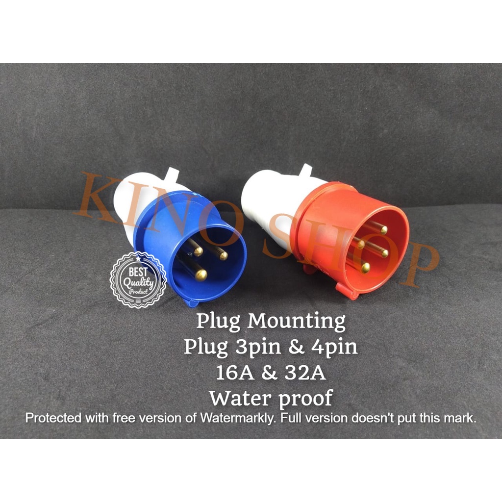 Jual Plug Mounting Male Steker 3Phase & 4Phase - Industrial Plug Male ...
