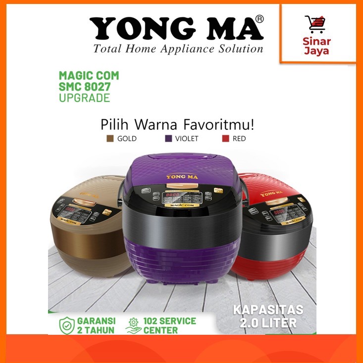 Jual YONG MA SMC-8017/SMC-8027 Magic Com / Rice Cooker Digital 2 Liter ...