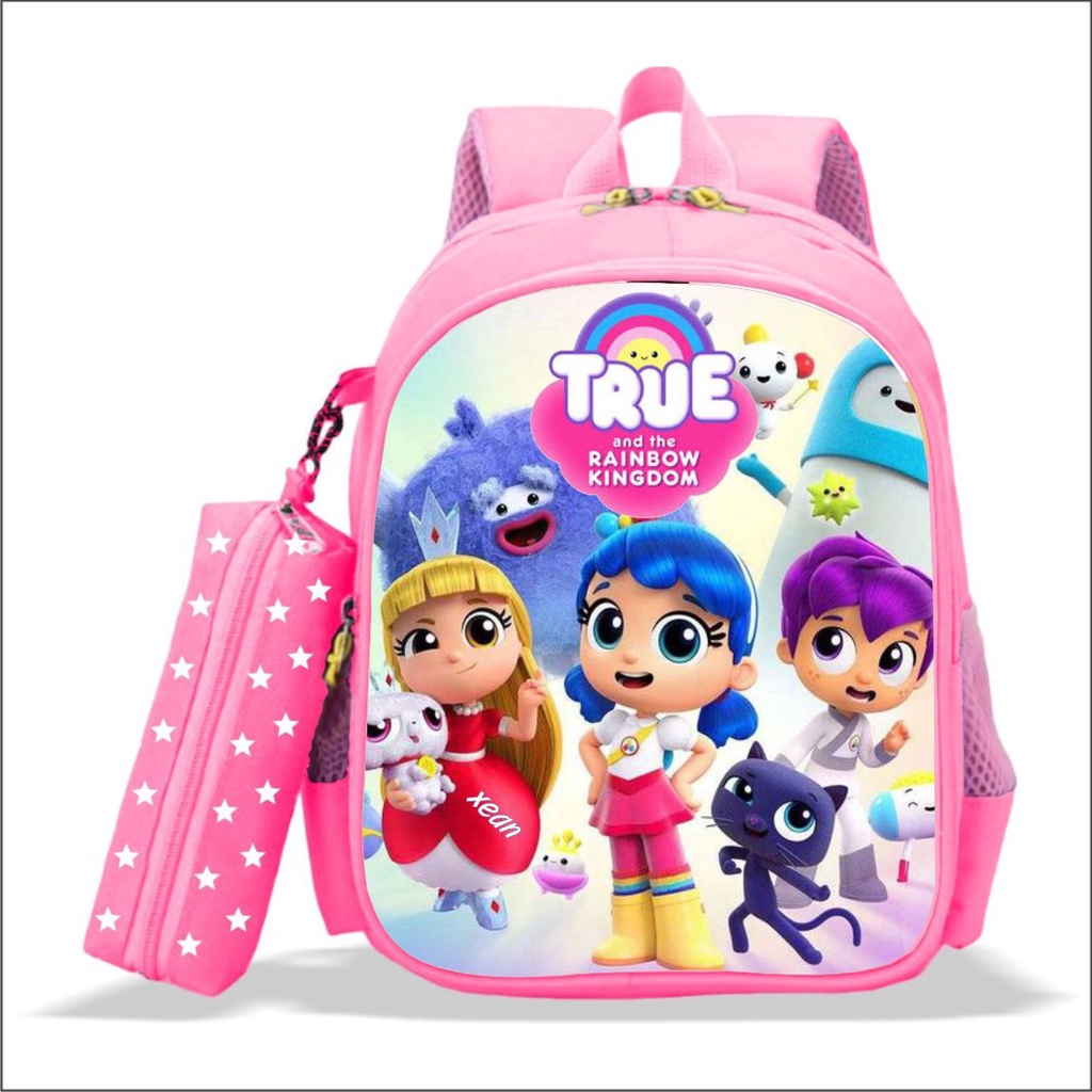 Jual Tas Ransel Sekolah Anak Perempuan TK dan SD Karakter TRUE And The Rainbow Kingdom Kualitas ...