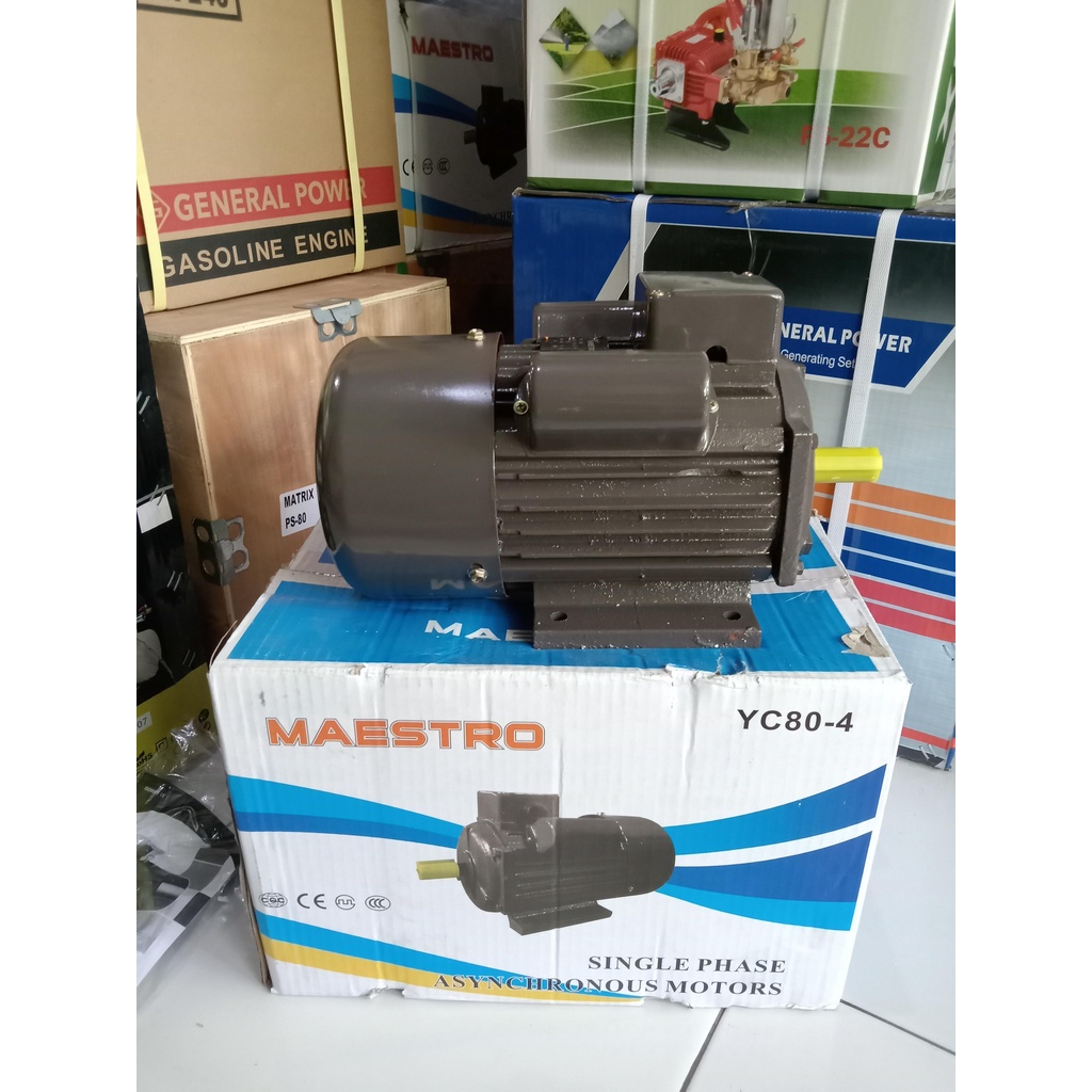 Jual Dinamo Motor Penggerak 3/4Hp 2P 4P 1Ph MAESTRO 1400Rpm 2800Rpm ...