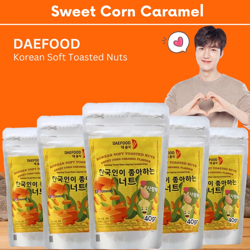 Jual (ISI 5 PACK) Daefood Korean Softed Nuts - Sweet Corn Caramel ...