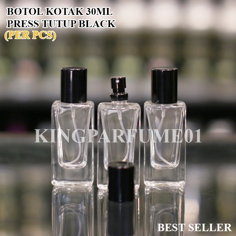 Jual BOTOL PARFUM KOTAK/KN PRESS 30ML PERPCS | Shopee Indonesia
