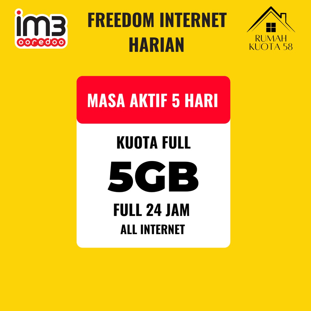 Jual KUOTA INDOSAT DATA FREEDOM INTERNET PROMO TANPA CEK NOMOR | Shopee ...