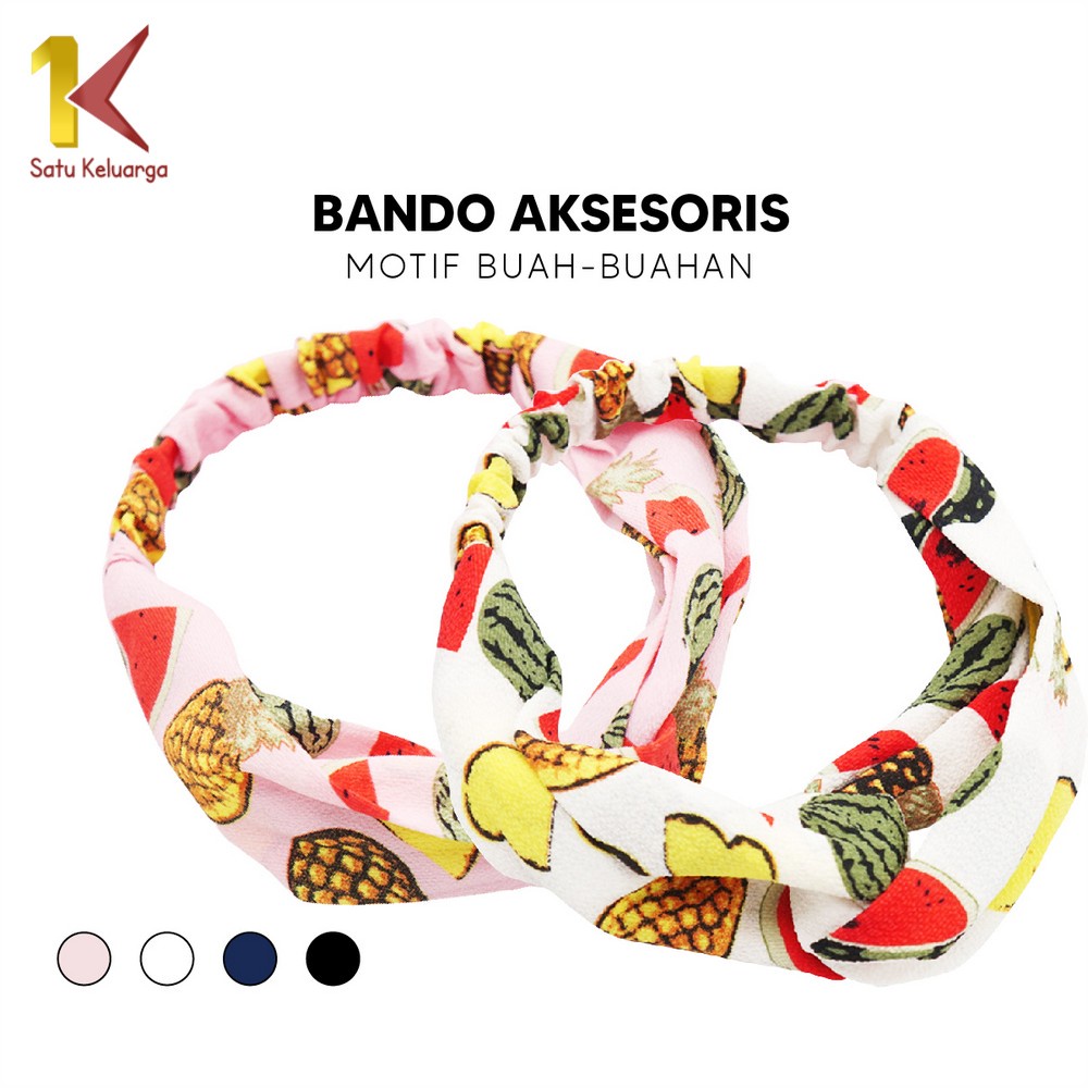 Jual Satu Keluarga Bando Wanita Korea Model Turban Karet C64 Bendo ...