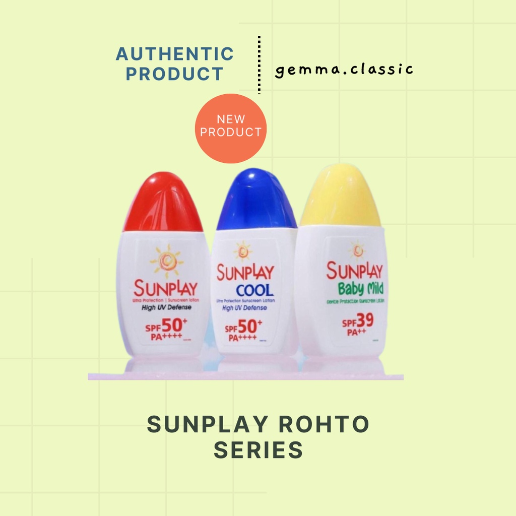 Jual SUNPLAY Rohto Ultra Protection Sunscreen Lotion High Uv Cool Baby ...