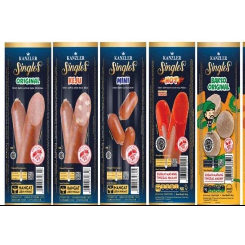 Jual KANZLER SINGLES Sosis & Bakso - Original Mini Keju Hot Pedas ...