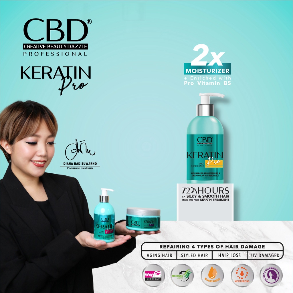 Jual CBD Professional Keratin Pro Daily Conditioner 250ml | Shopee ...
