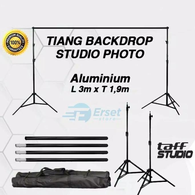 Jual TIANG STAND BACKGROUND FOTO STUDIO BRACKET STAND 10FT UNTUK ...