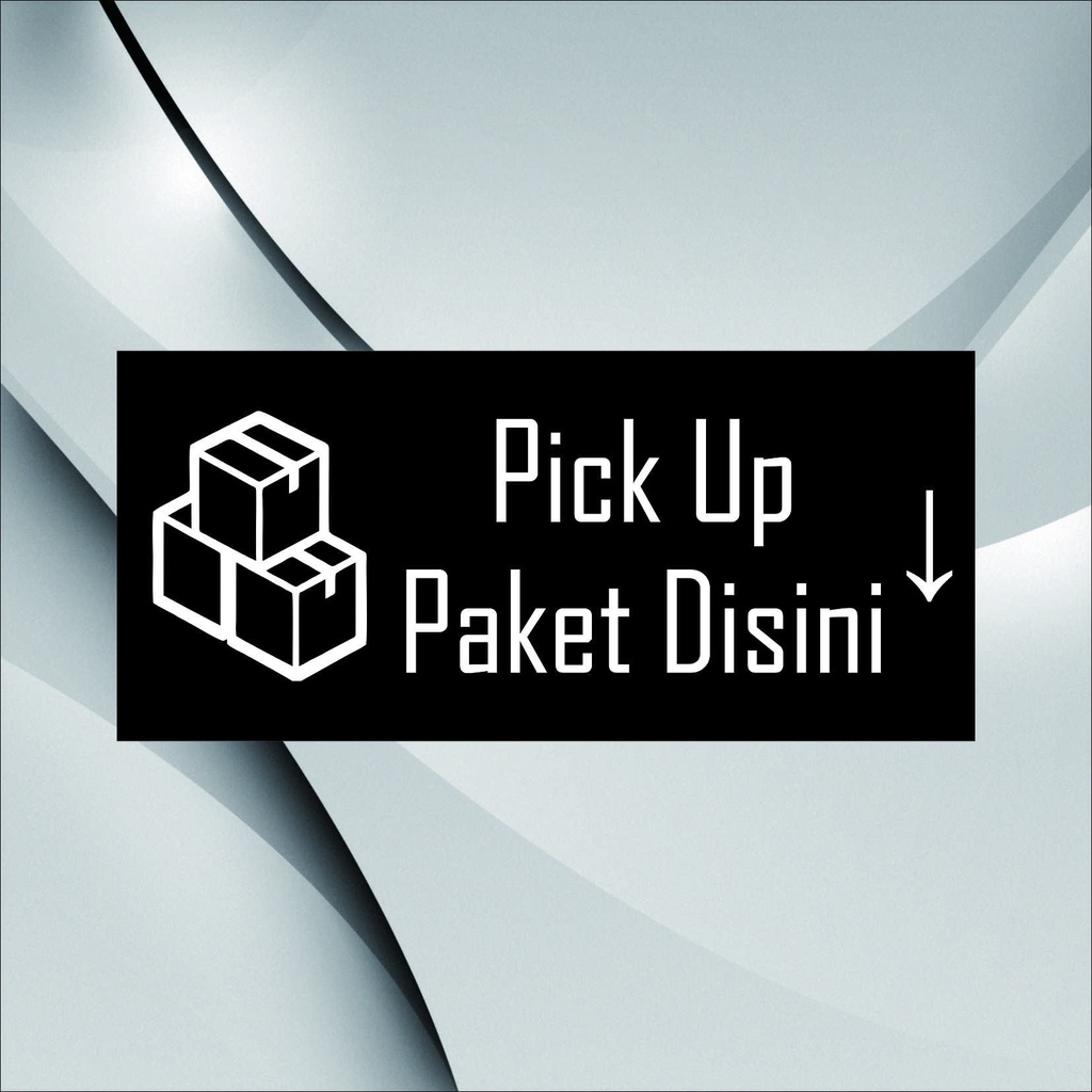 Jual Acrylic Sign Board Pick Up Paket Disinil Akriik Papan Tanda Online ...